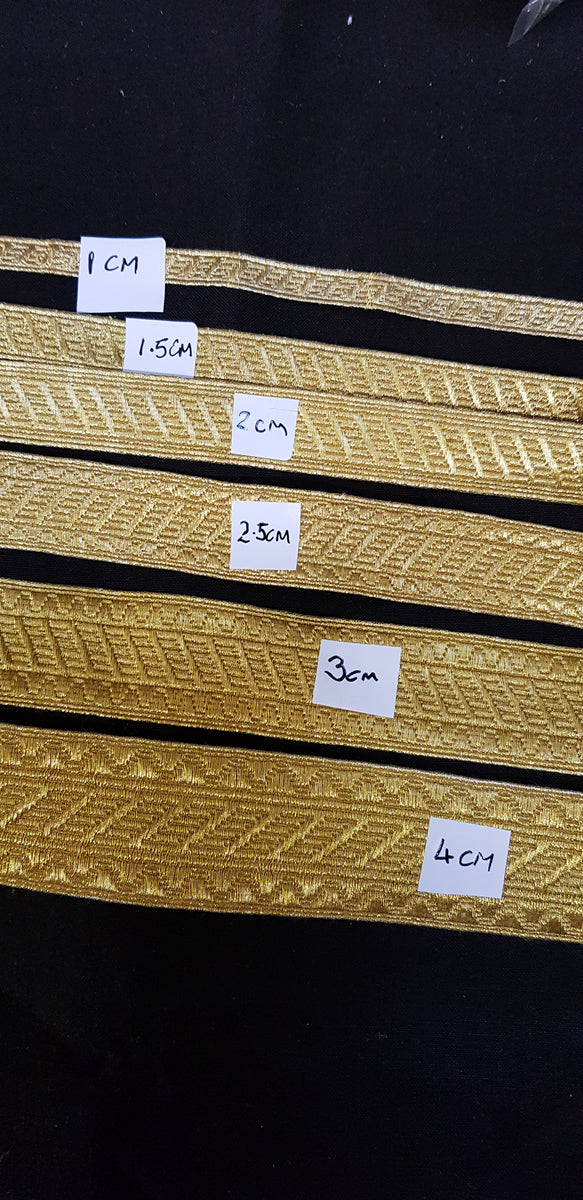 Authentic Military Braids in Gold. – Herts Specialist Fabrics