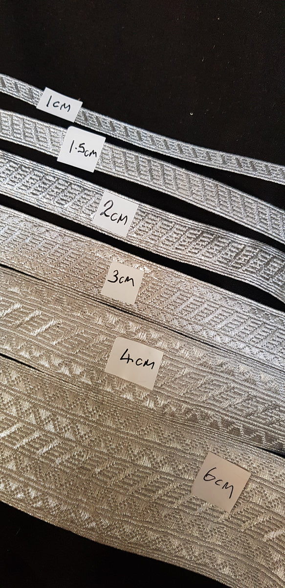 Authentic Military Braids in Silver. – Herts Specialist Fabrics