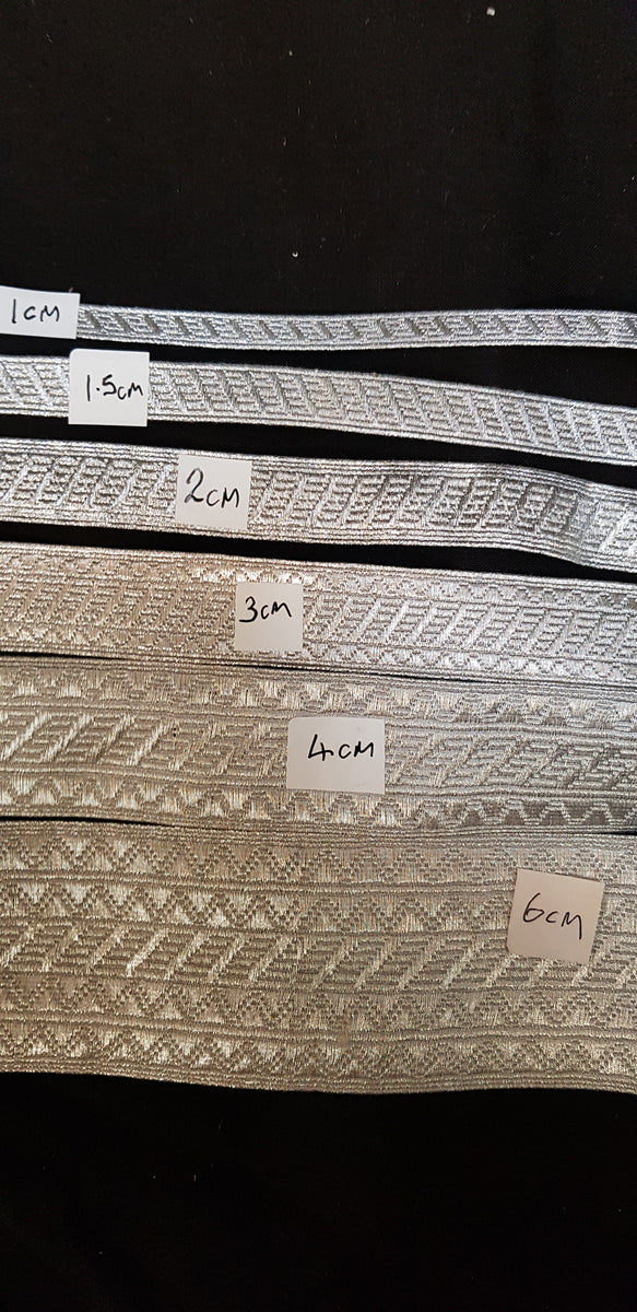 Authentic Military Braids in Silver. – Herts Specialist Fabrics